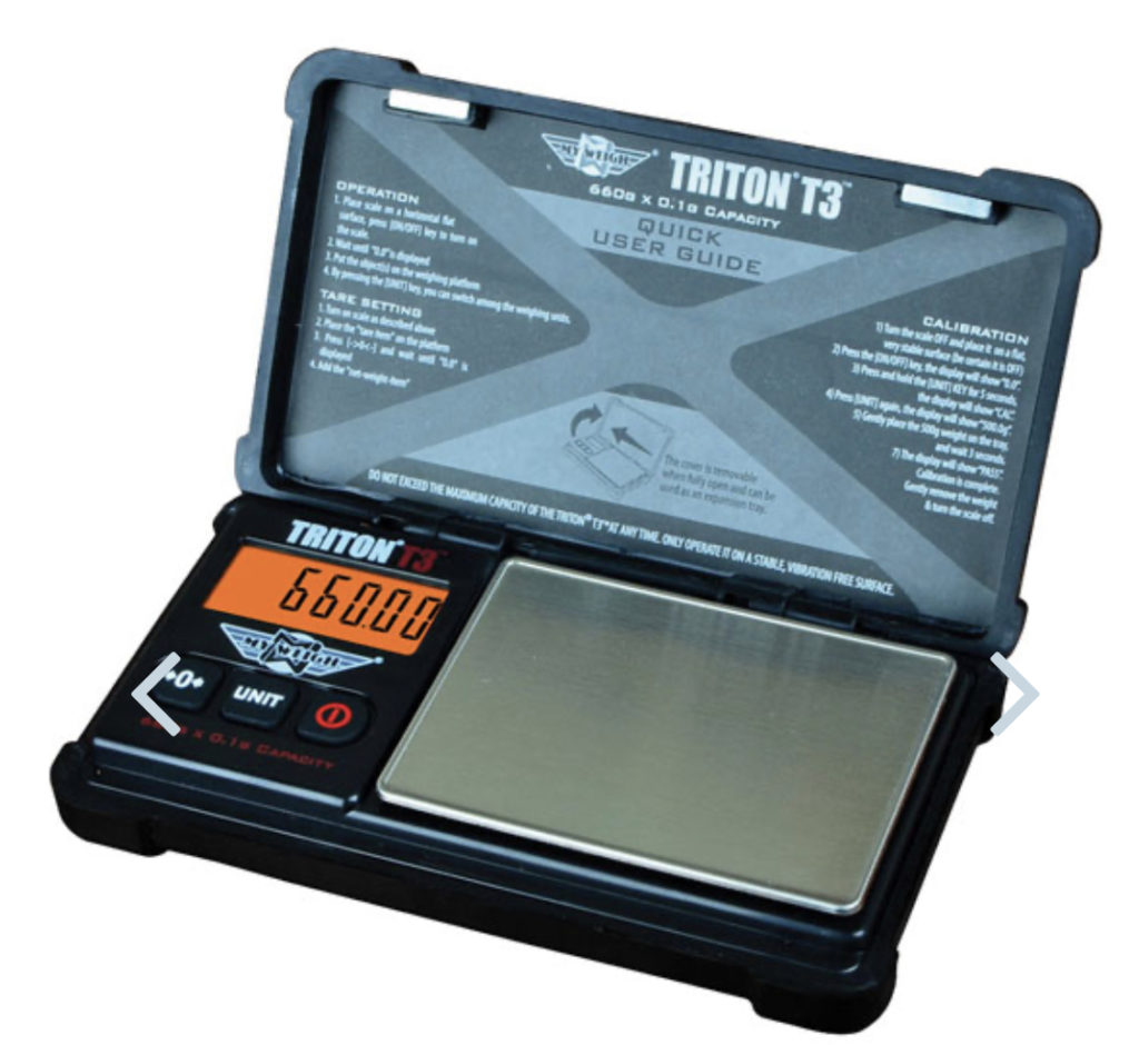 Triton T3 660g x .1g Digital Scale - Smokey Shay’s