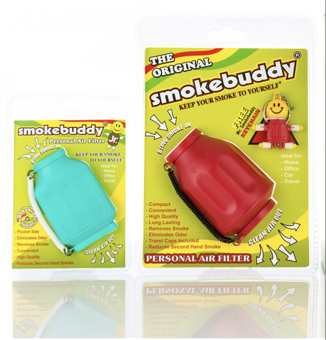 Smoke Buddy Personal Smoke Eliminator - 2 Sizes - Assorted Colors ...