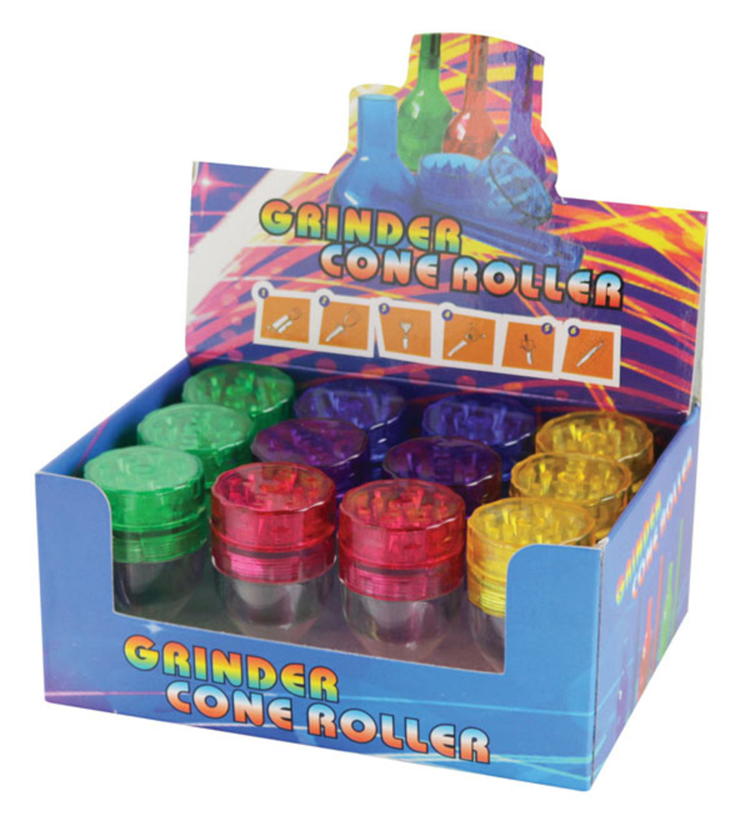 Grinder & Cone Filler - Assorted Colors
