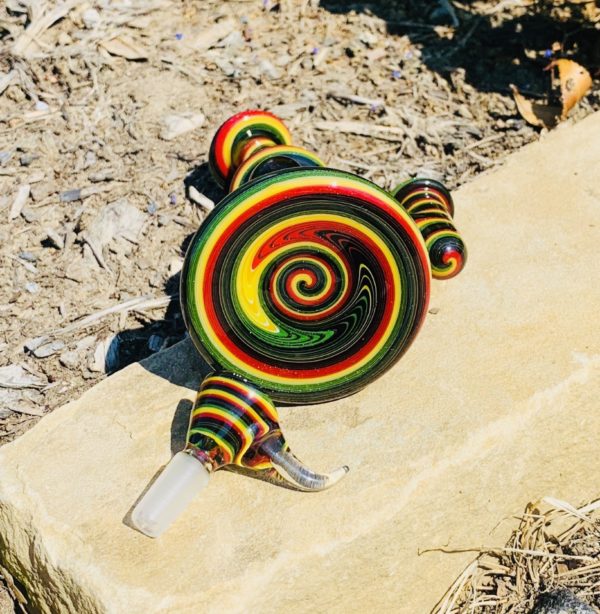 Andy G Glass Wig Wag Mini Jammer - Rasta - Smokey Shay’s