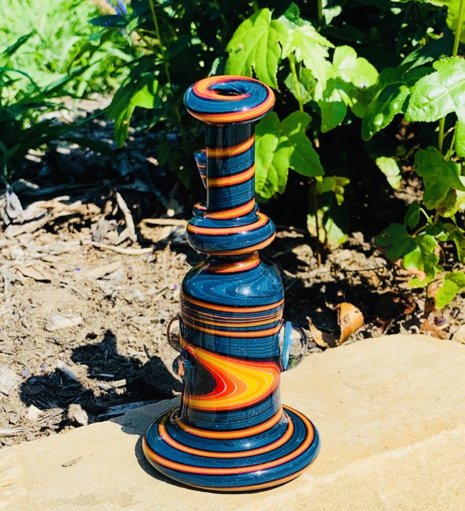 Andy G Glass Mini Wig Wag Jammer Rig - Orange/Blue - Smokey Shay’s