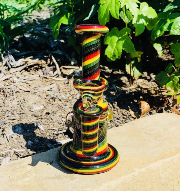 Andy G Glass Wig Wag Mini Jammer - Rasta - Smokey Shay’s