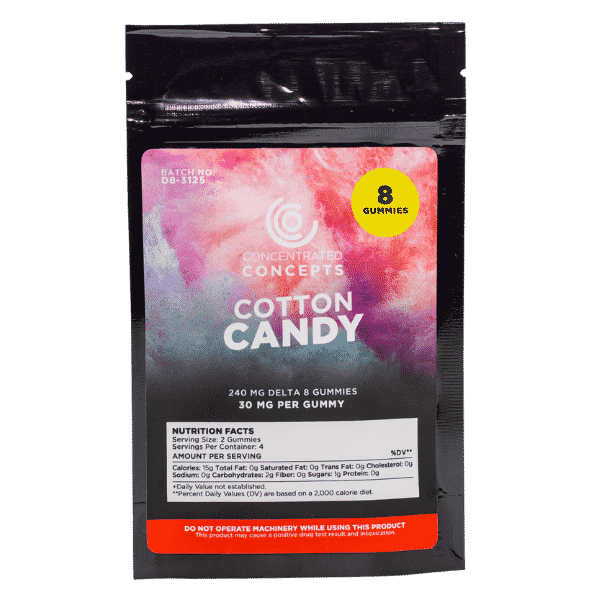 Concentrated Concepts Delta 8 Gummies 8ct-Various Flavors - Smokey Shay’s