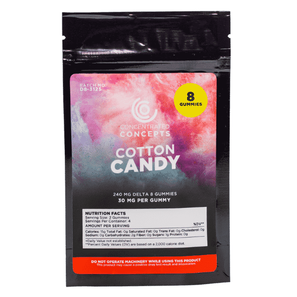 Concentrated Concepts Delta 8 Gummies 8ct-Various Flavors - Smokey Shay’s