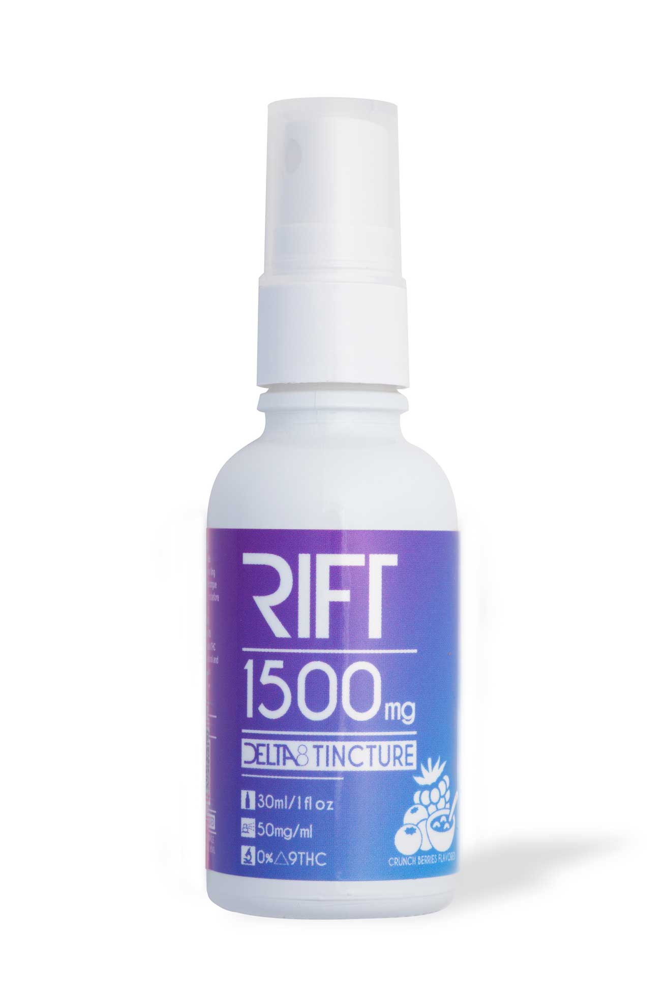 Rift Delta 8 Tincture Spray Crunch Berries - Various Strengths - Smokey ...