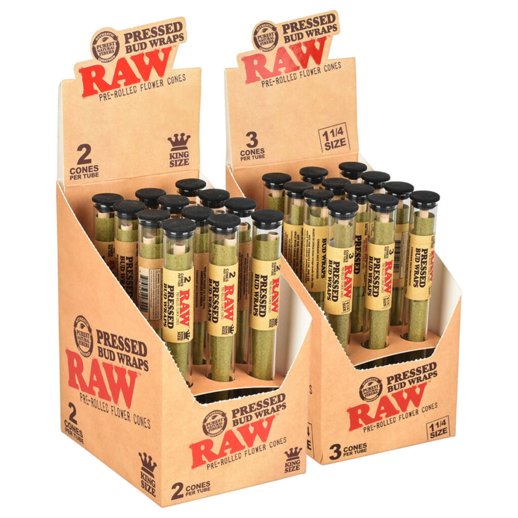 RAW Pressed Bud Wrap Cone - Two Sizes - Smokey Shay’s